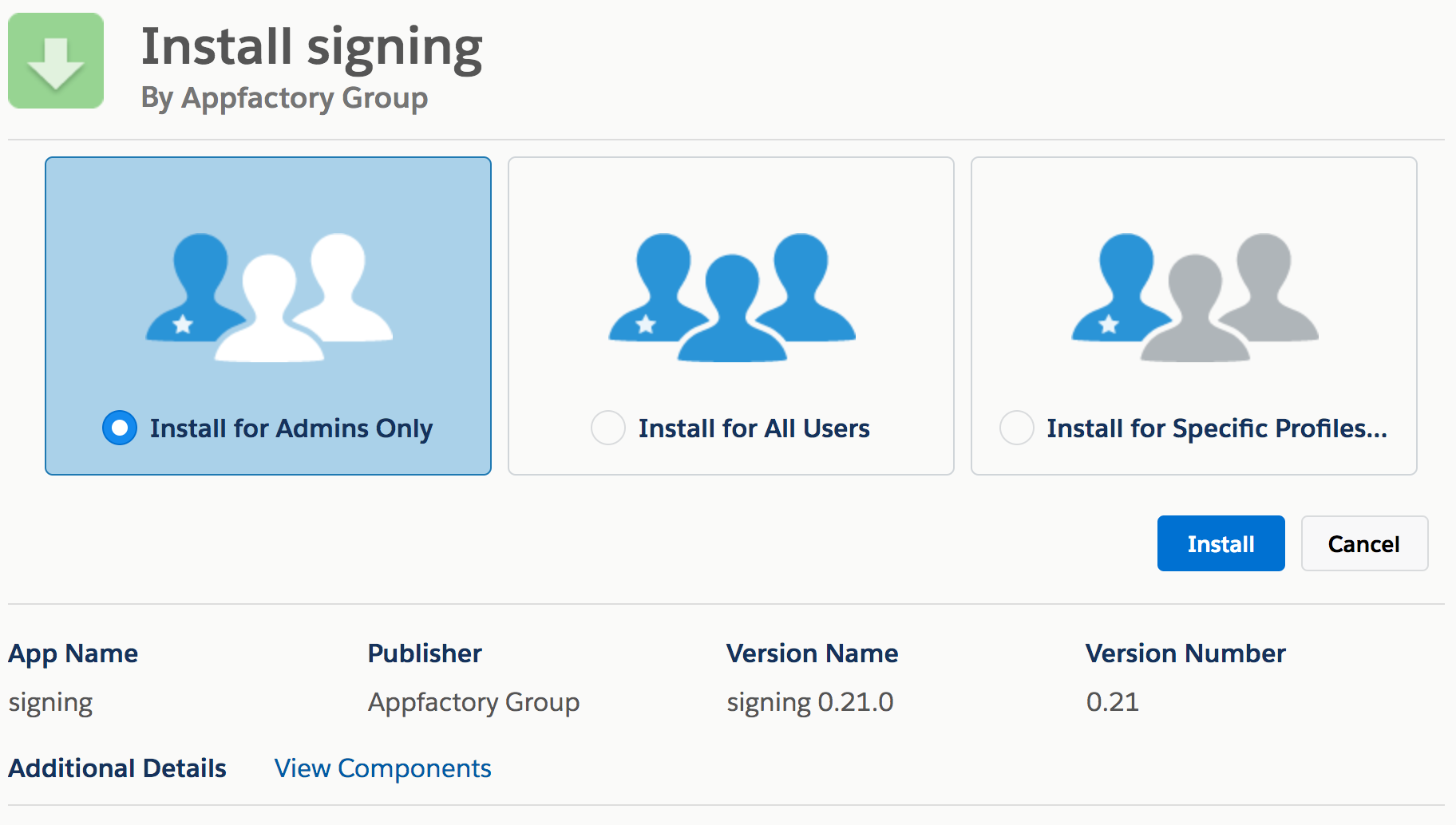 Article: Installation manual